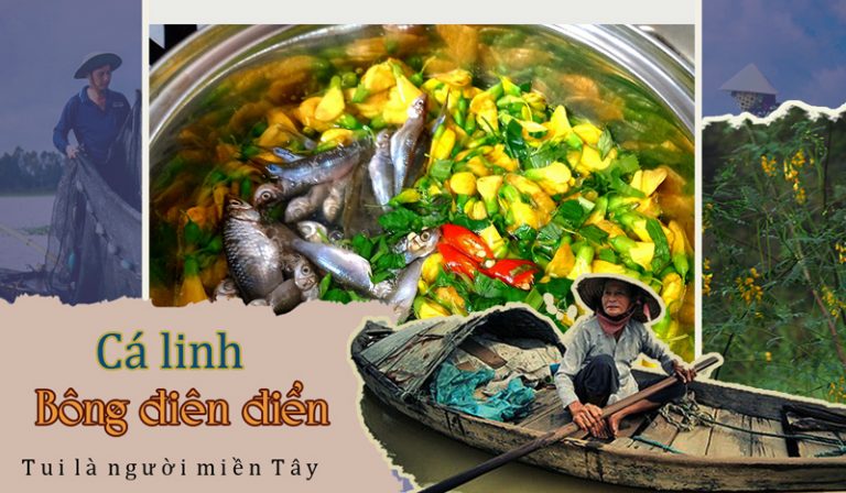 Đặc sản mùa nước nổi: Về miền Tây ăn canh chua cá linh bông điên điển ...